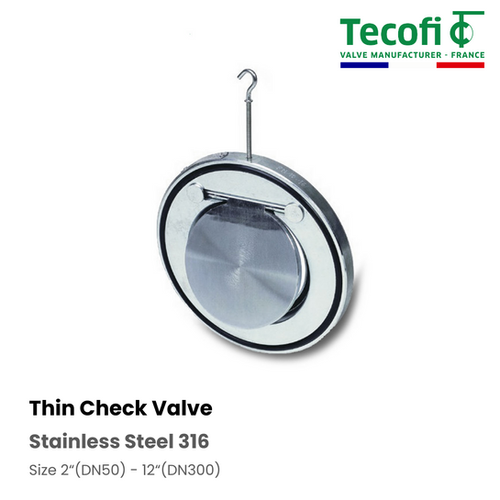 Thin Check Valve | Swing Check Valve : Tecofi | Valve MTE