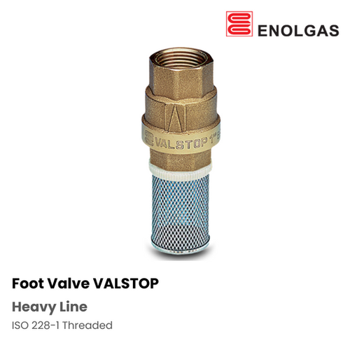 Foot Valve ENOLGAS : VALSTOP Brass Check Valve | Heavy Line | Valve MTE