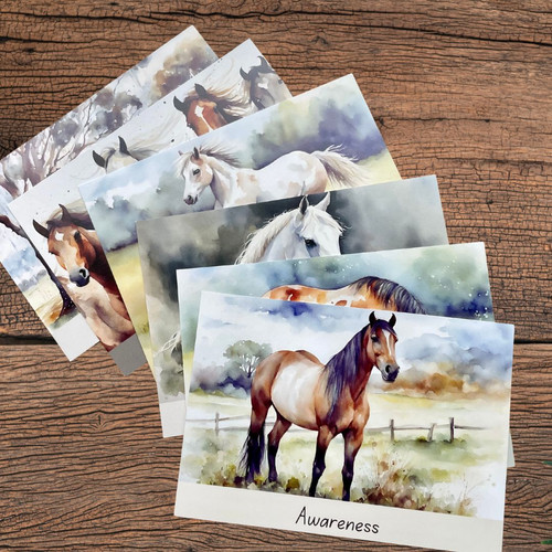 Wellbeing Horse Cards (printed set of 48 cards) | Little Land Equine