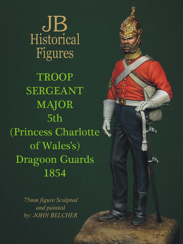 JB01 75mm Trp Sgt Major 5th Dragoon Guards 1854 | CGS MILITARY FIGURES