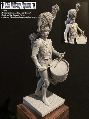EP0275 75mm Drummer French Imperial Guard | CGS MILITARY FIGURES