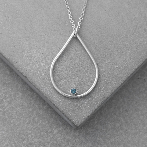 Topaz Rain Drop Pendant | ToriFoster Jewellery
