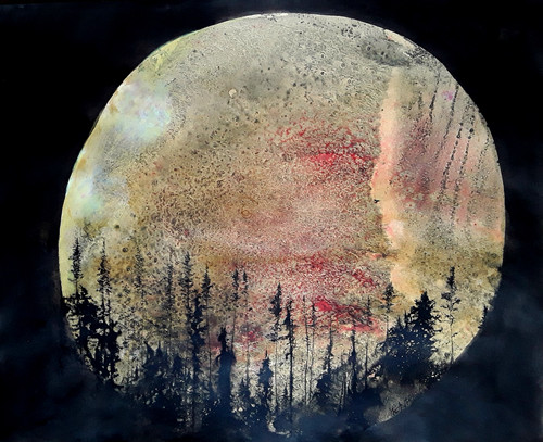 Amber moon texture | Art Movement