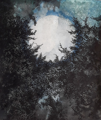 Moon rising Midsummer | Art Movement