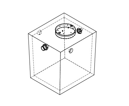 430gal (1,950L) Pump Chamber | Roswell Concrete