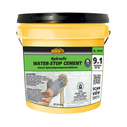 Quikrete Hydraulic Water Stop Cement | Roswell Concrete