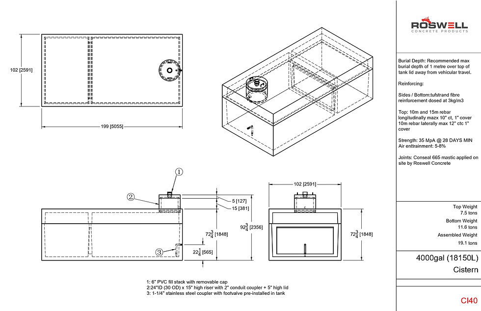 CISTERNS | Roswell Concrete