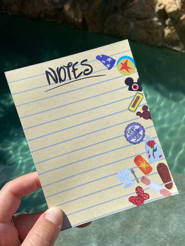 Pixar Disney Inspired Notepad | BrushMeOff