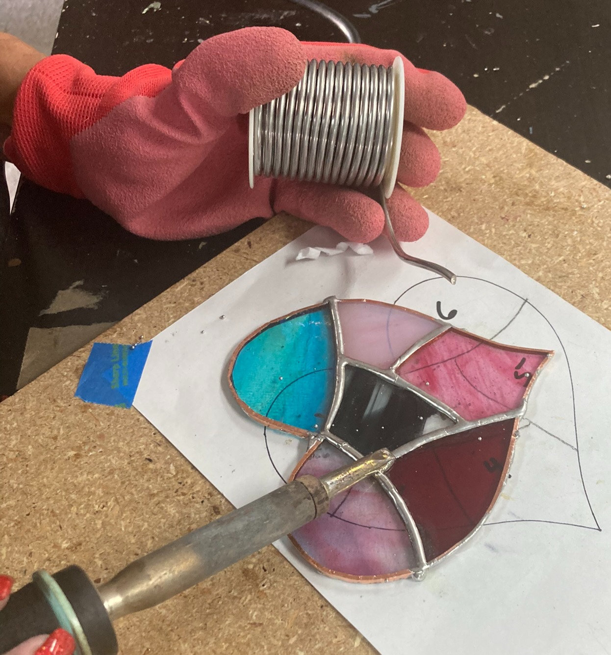 Stained Glass Techniques - Soldering | Copper Cat Studio