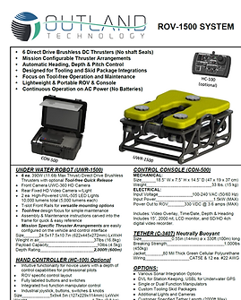 ROV-1500 Resources | Outland Technology