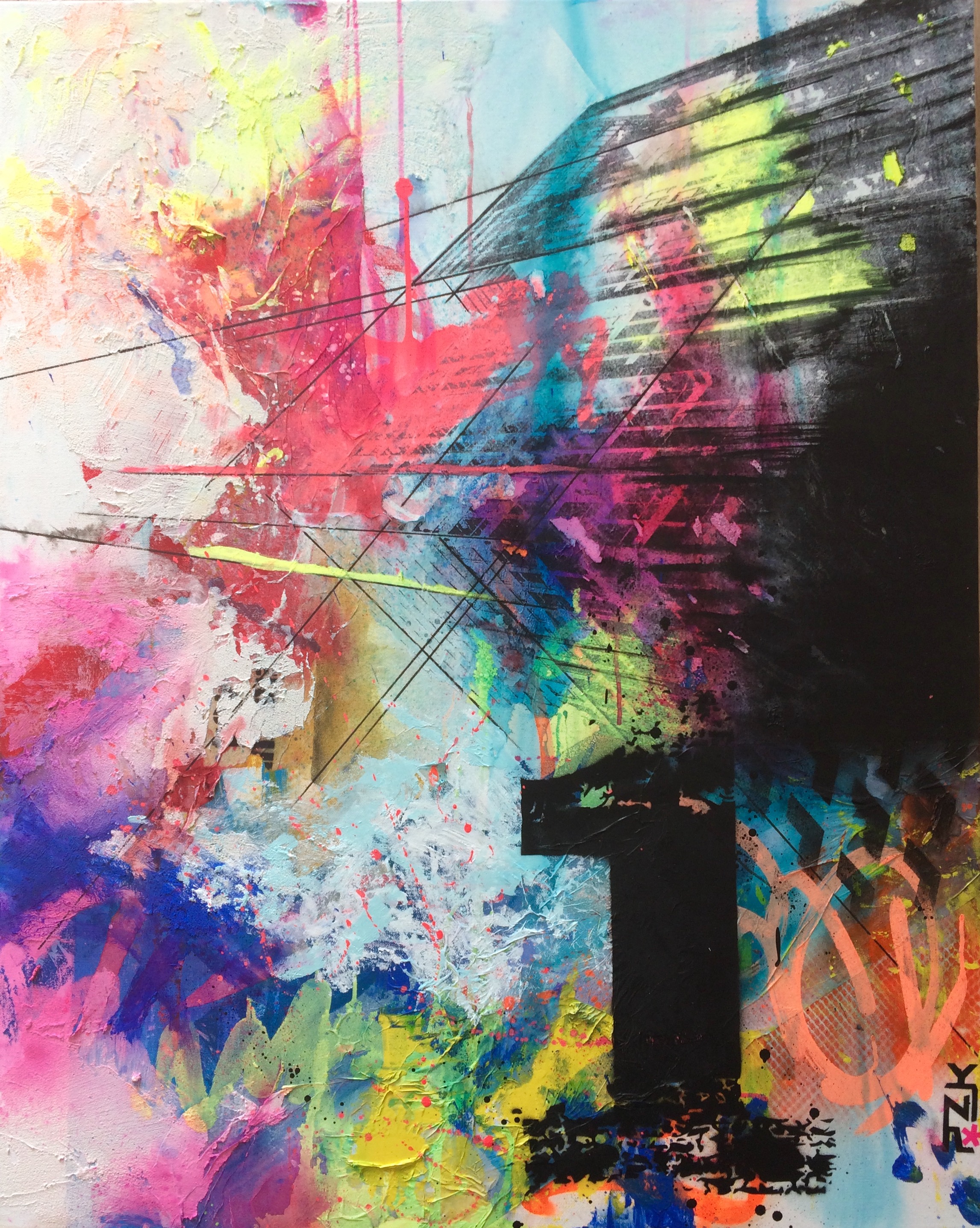 street art, urban art, toiles, indoor art, canvas | Pink'Art RoZ | France