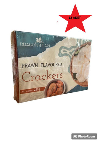 Karides cipsi kraker beyaz 227 gr x 12 adet | Krcfood