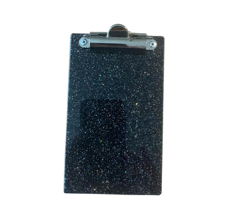 Black Rainbow Glitter Cocktail Waitress Order Clipboard | Gurly Props