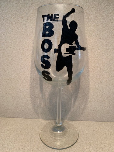 Bruce Springsteen (The Boss) Silhouette | Class on a Glass