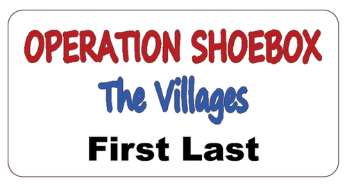 Operation Shoebox Name Tag | Custom Apparel