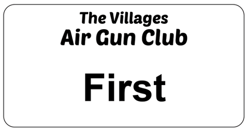 Villages Air Gun Club Name Tag | Custom Apparel