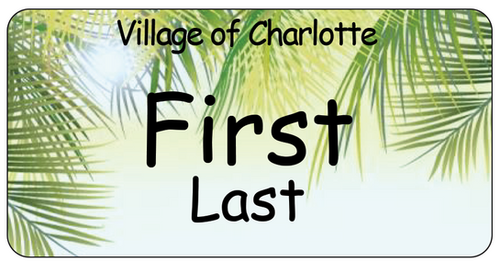 Village of Charlotte Name Tag | Custom Apparel