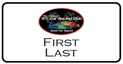 RC Car Club Name Tag | Custom Apparel