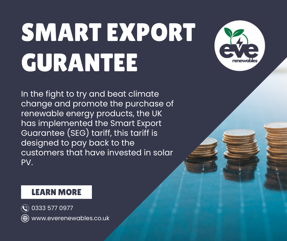 The Smart Export Guarantee (The SEG Tariff):