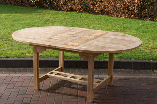 Witham Teak Extendable Garden Dining Table | The Teak Company