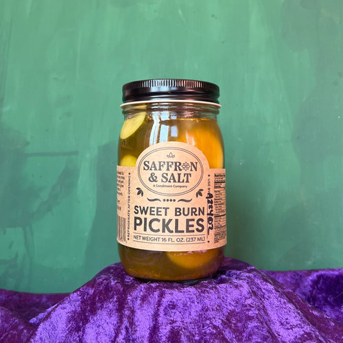 16 OZ. SWEET BURN BREAD AND BUTTER PICKLES | Saffron and Salt