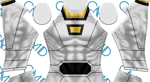 White Turbo Ranger | Cyan Man Designs