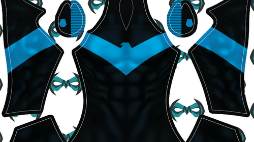Rebirth Nightwing V3 (Minimal shading) | Cyan Man Designs
