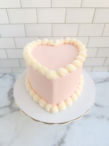 Simple Heart Cake | Seatown Sweets