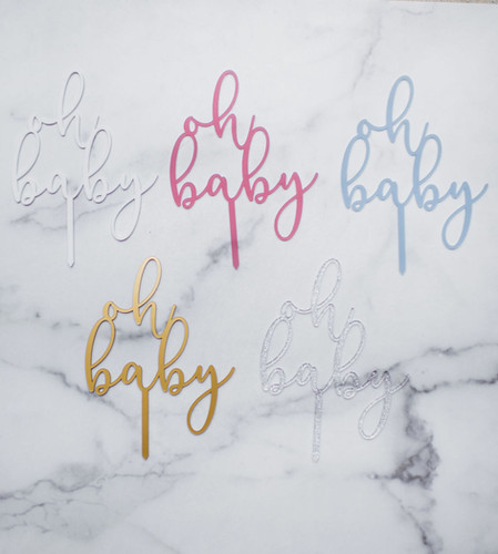 Oh Baby Script Topper | Seatown Sweets