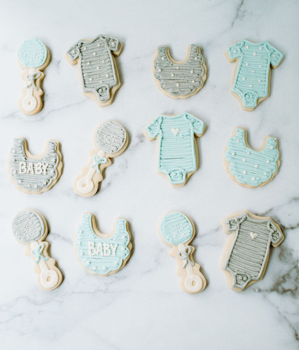 Modern Baby Boy Cookies | Seatown Sweets