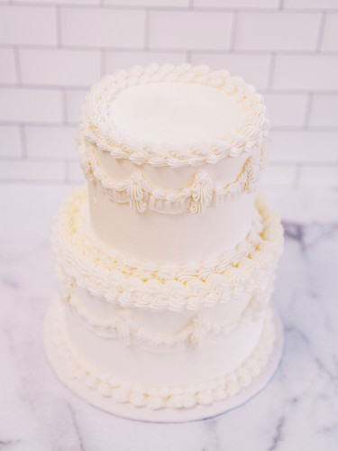2 Tier Elaborate Vintage Cake | Seatown Sweets
