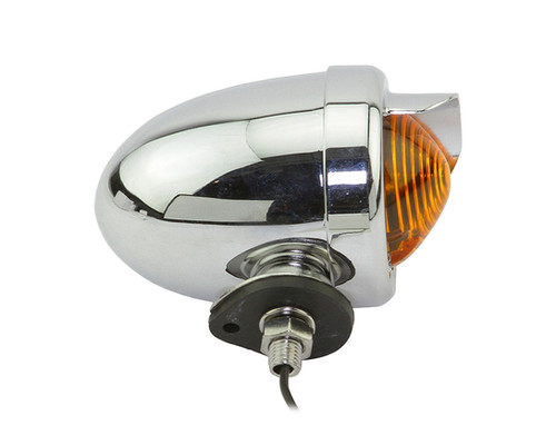 Rear Dummy Light Bullet Chrome/Amber | 3 Cross Customs