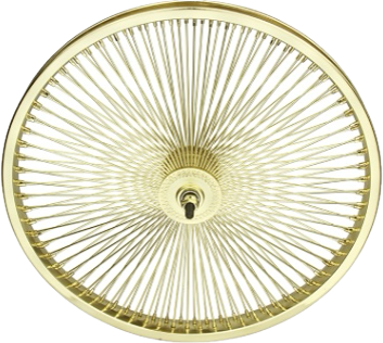 20 Steel Front Wheel 144 Spoke 14gGold 3/8 Axle Single Wall Gold | 3 ...