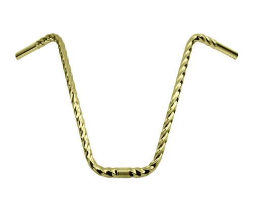 Dyno Style Vintage Lowrider Hexagon Twisted Handle Bar 16 25.4mm - Gold ...