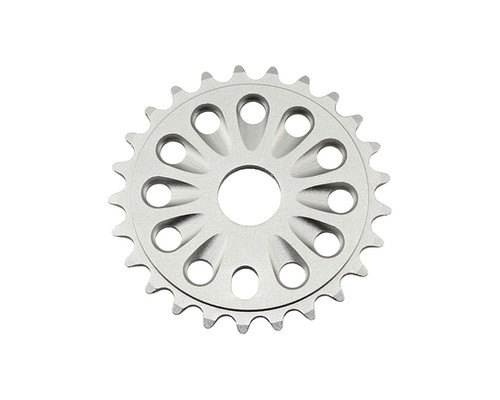 Alloy Chainring 6061-T6 1/2 X 1/8 25t Silver | 3 Cross Customs