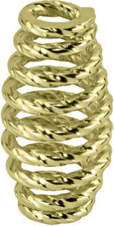 Twisted Spring Fork Spring - Gold | 3 Cross Customs