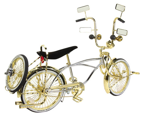 20 Original Lowrider Bike 2 Tone w/ Gold Rims | 3 Cross Customs