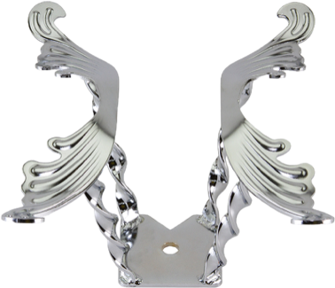 Butterfly 3D Wing Steering Wheel - Chrome | 3 Cross Customs