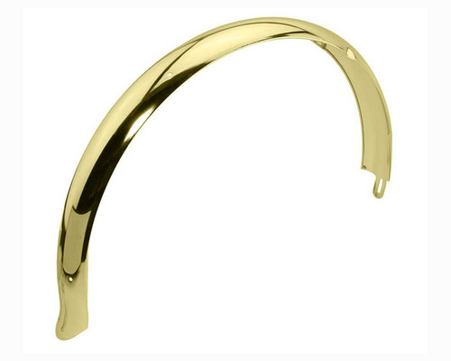 26 Inch Flared Rear Balloon Fender - Gold | 3 Cross Customs