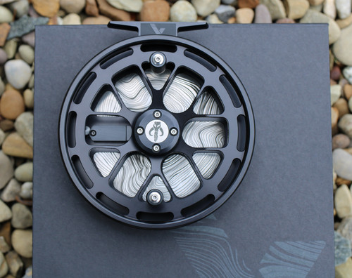 "Baskar" Centerpin Reel- Titanium Inlays | Vision Metal Design