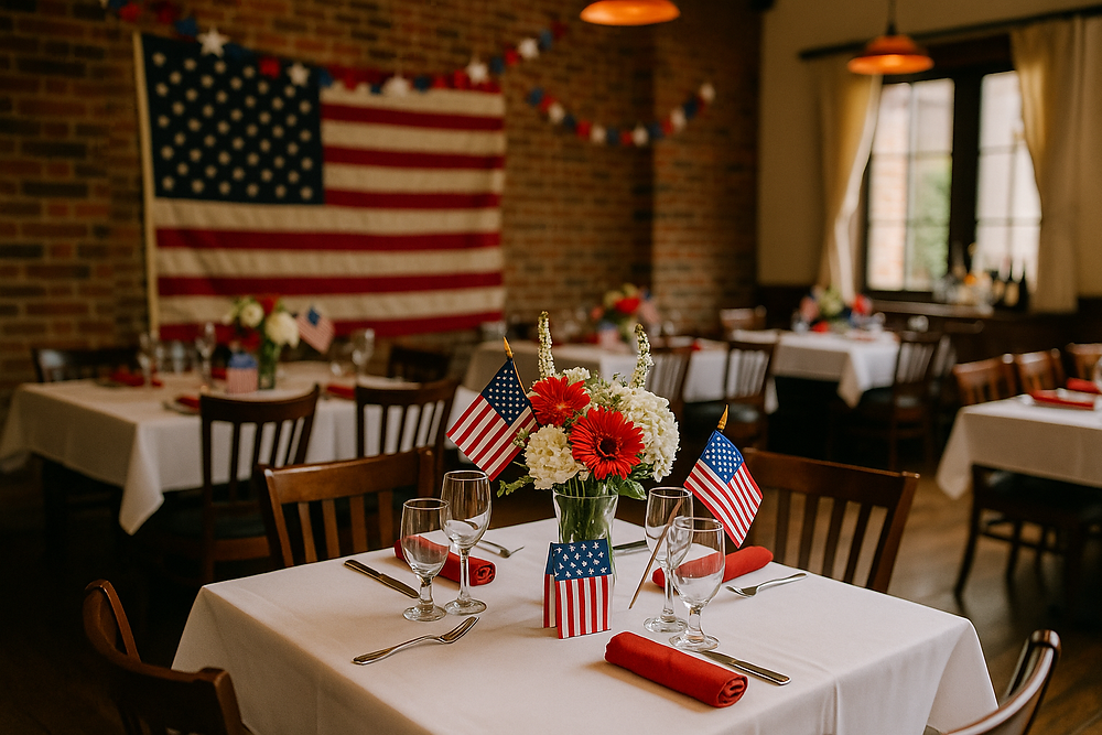 Patriotic Restaurant Decor Ideas for a Tasteful and Memorable 4th of July