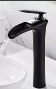 Black High Rise Basin Faucet | ATL Home Decore