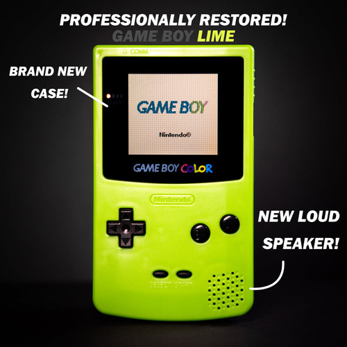 Gameboy Color Lime Green CGB-01 | Next Gen Retro Tech (NXR-Tech)