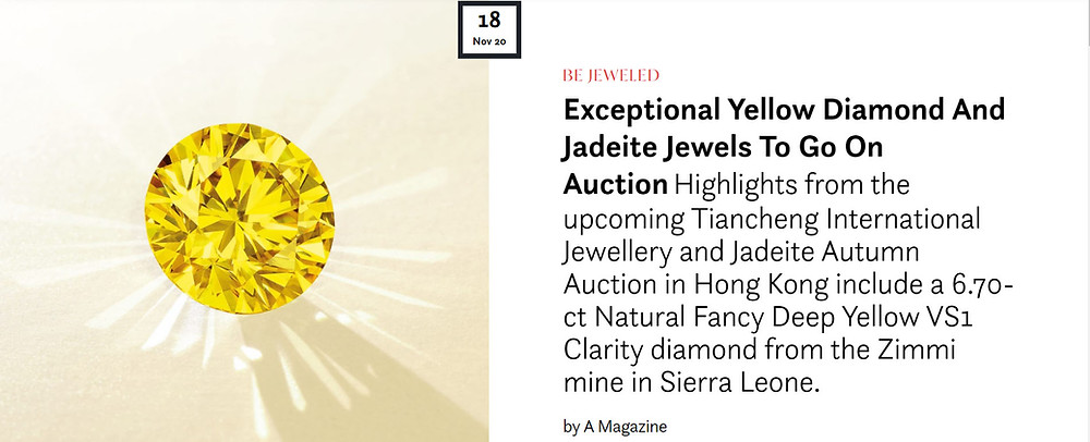 Zimmi yellow diamond VS Normal yellow diamond