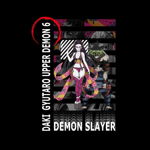 Daki Gyutaro Upper Demon Six Cloth Sticker | Kotian