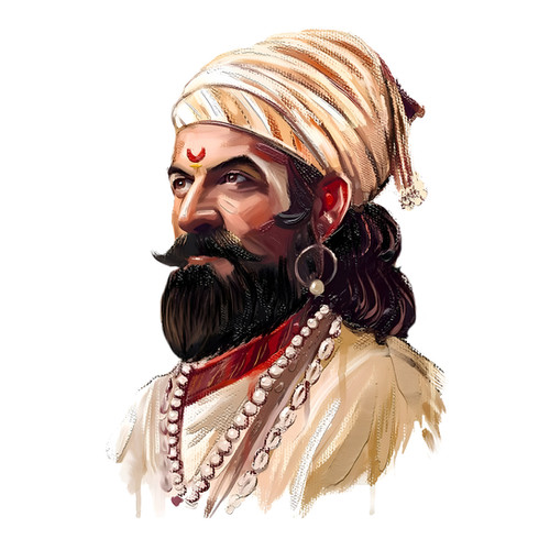 Chhatrapati Shivaji Maharaj Cloth Sticker | Kotian