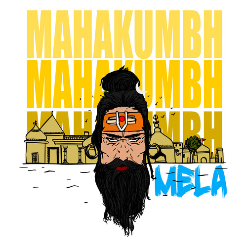 Mahakumbh Mela Cloth Sticker | Kotian