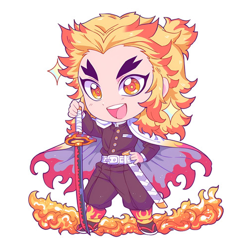 Kyojuro Rengoku Cloth Sticker | Kotian