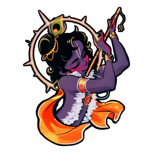 Lord Bala Krishna Cloth Sticker | Kotian