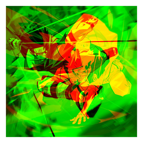 Magic Naruto & Sasuke Cloth Sticker | Kotian